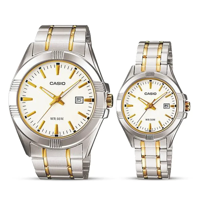 Casio Enticer Two-tone Couple Watch | MTP/LTP-1308SG-7AVDF
