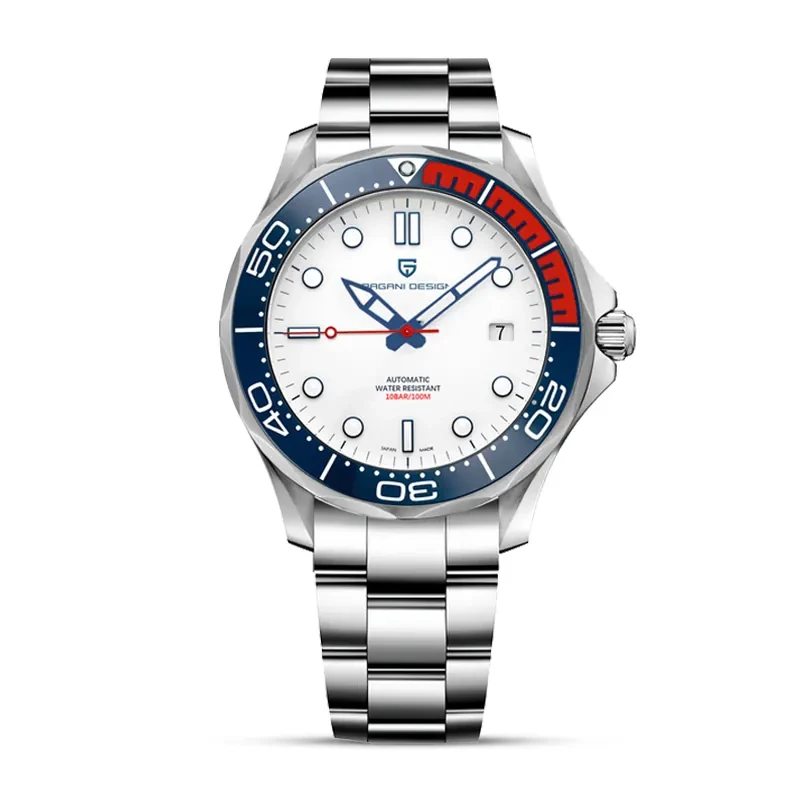 Pagani Design PD-1667 '007' James Bond White Dial Mens Watch