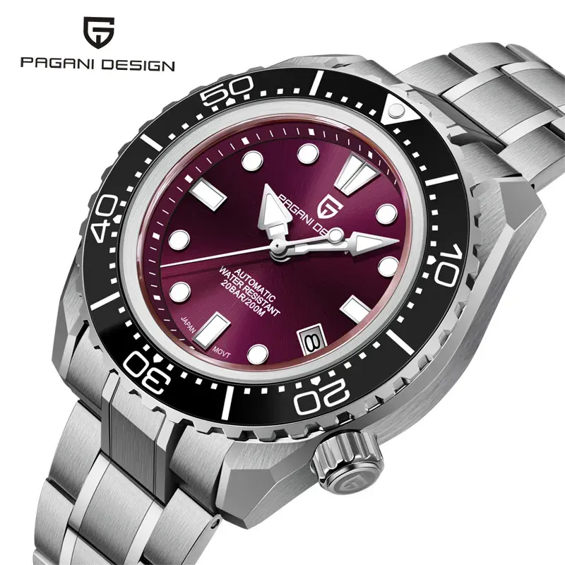 Pagani Design PD-1680 Burgundy Dial Men's Watch